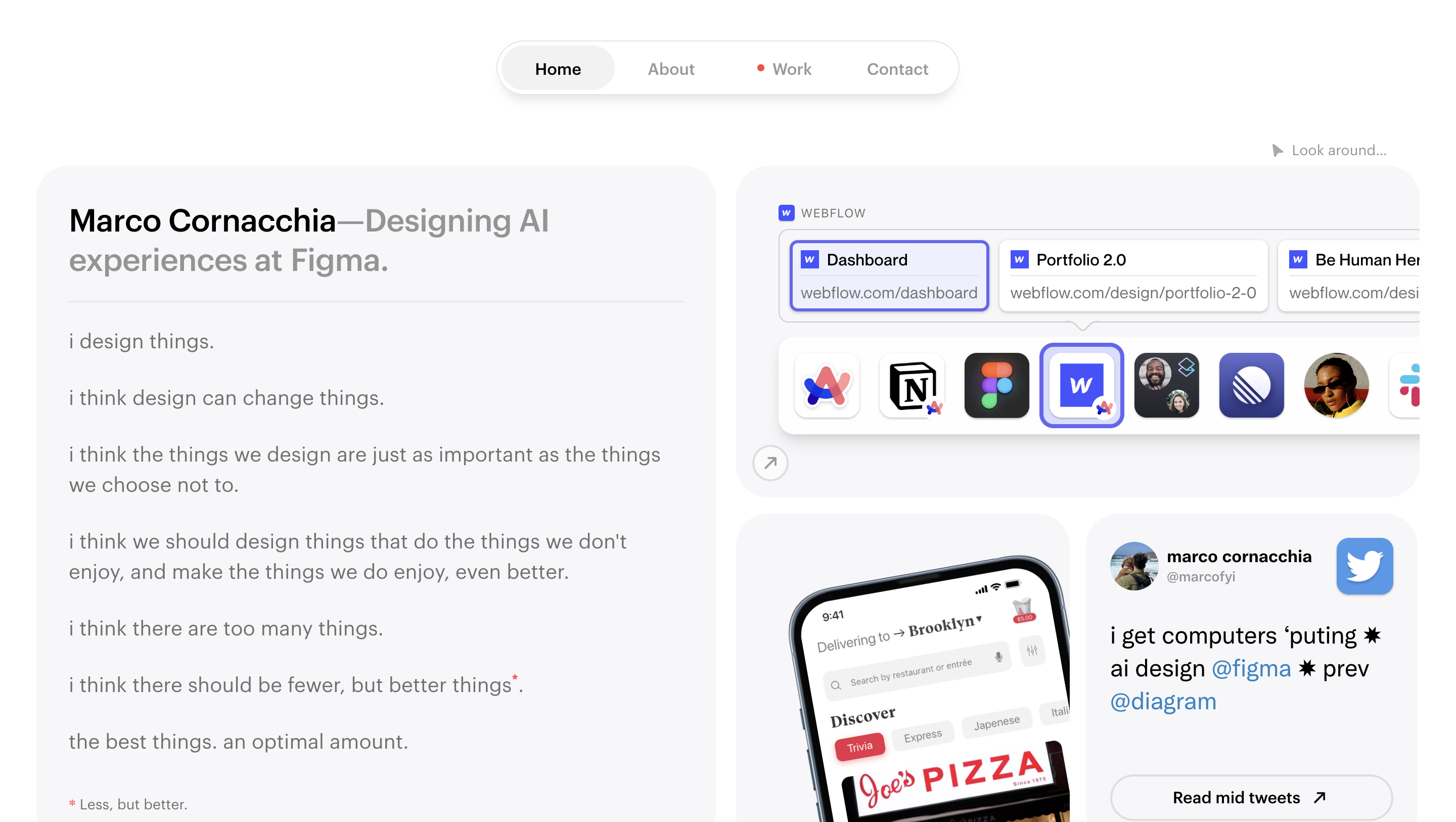 Marco Cornacchia - Wall of Portfolios